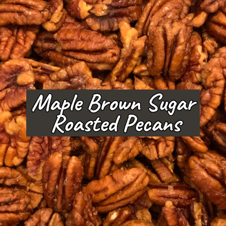Maple Brown Sugar Roasted Pecans: Gourmet Food Gift - Etsy