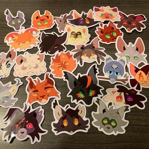 War Cats Protagonist Stickers - 24 CHARACTERS!! - Etsy