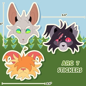 War Cats Protagonist Stickers - 24 CHARACTERS!! - Etsy