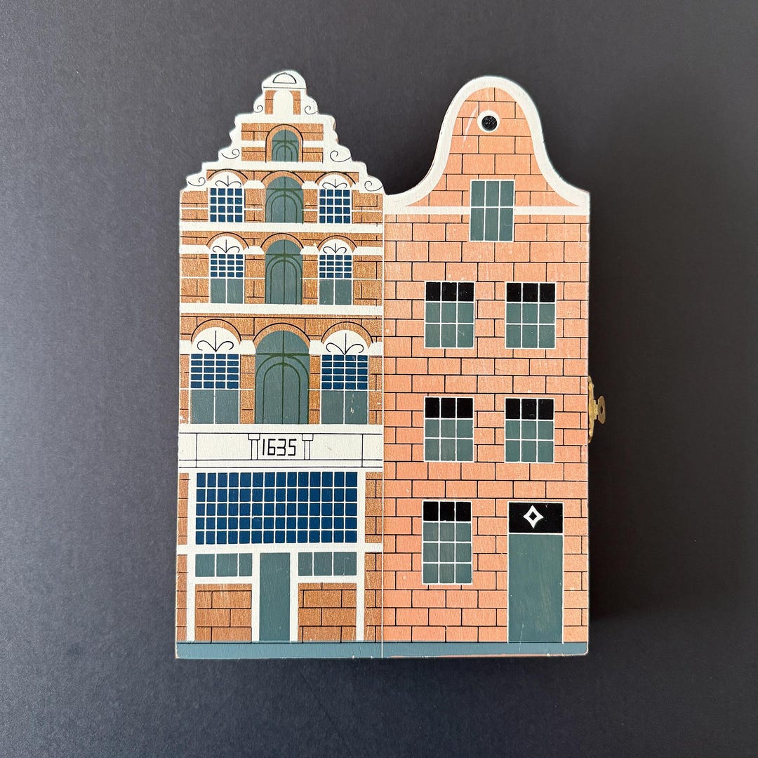 Dutch Canal House Decorative Key Hook Box - Etsy