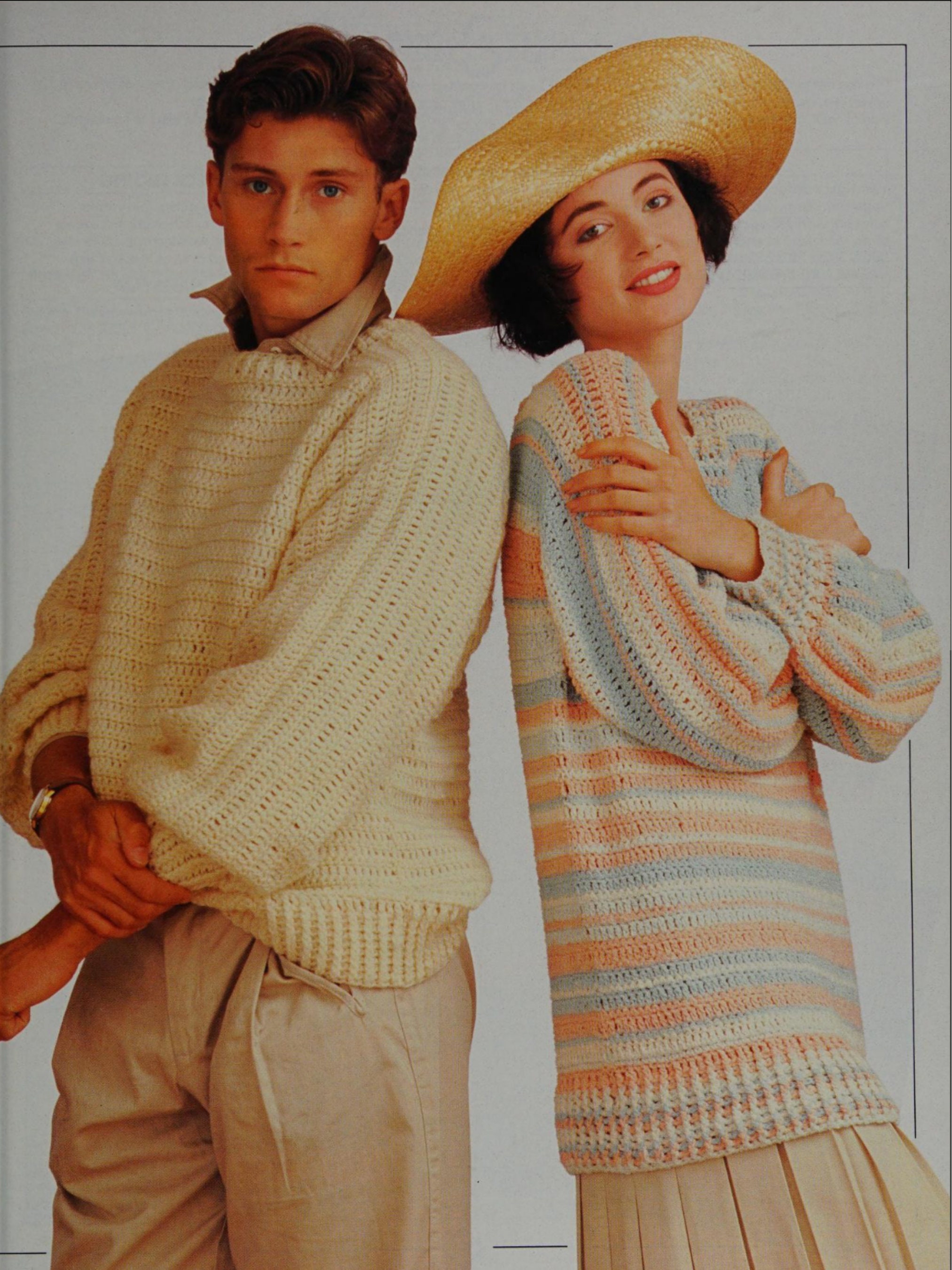 PATTERN BUNDLE - 3 Vintage Sweater Patterns in 1 Listing - Mens, Womens ...