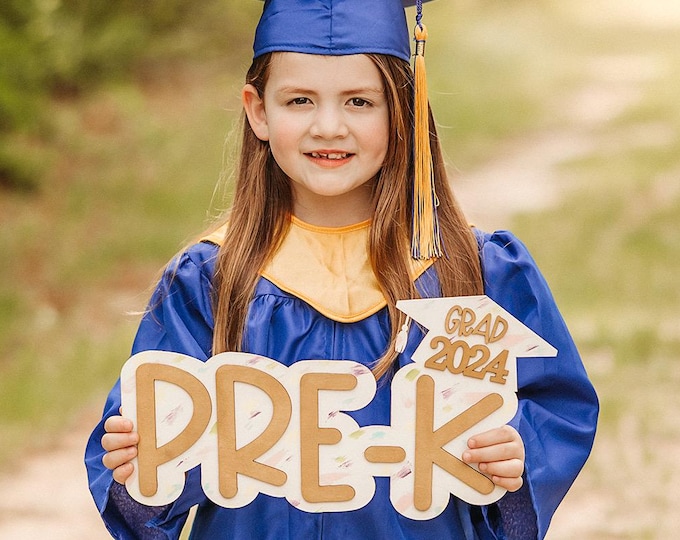 Pre-k Grad Sign, Preschool Graduation Sign, Personalized Graduation ...