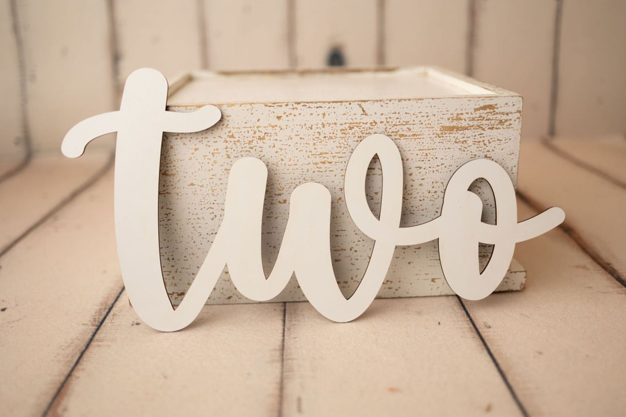 2nd Birthday Sign Two White Sign Second Birthday Photo Prop - Etsy