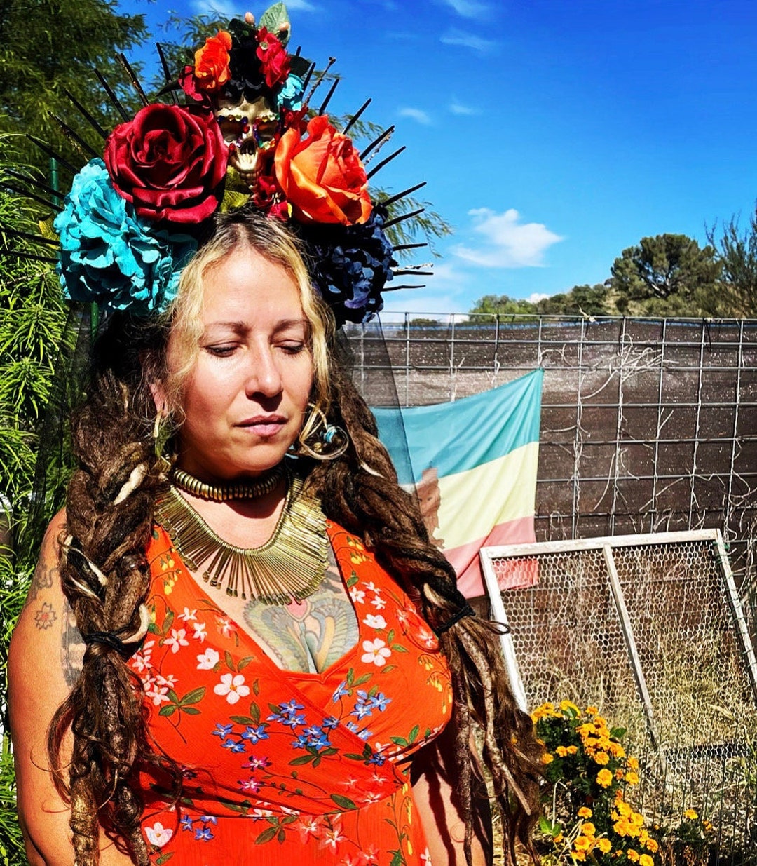 Day of the Dead Crown, Dia De Los Muertos Crown, Spike Crown, Skull ...
