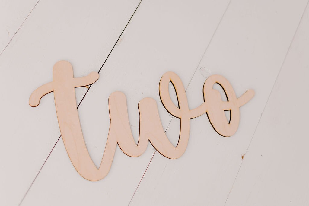 2nd Birthday Sign, Two White Sign, Second Birthday Photo Prop, 2nd ...