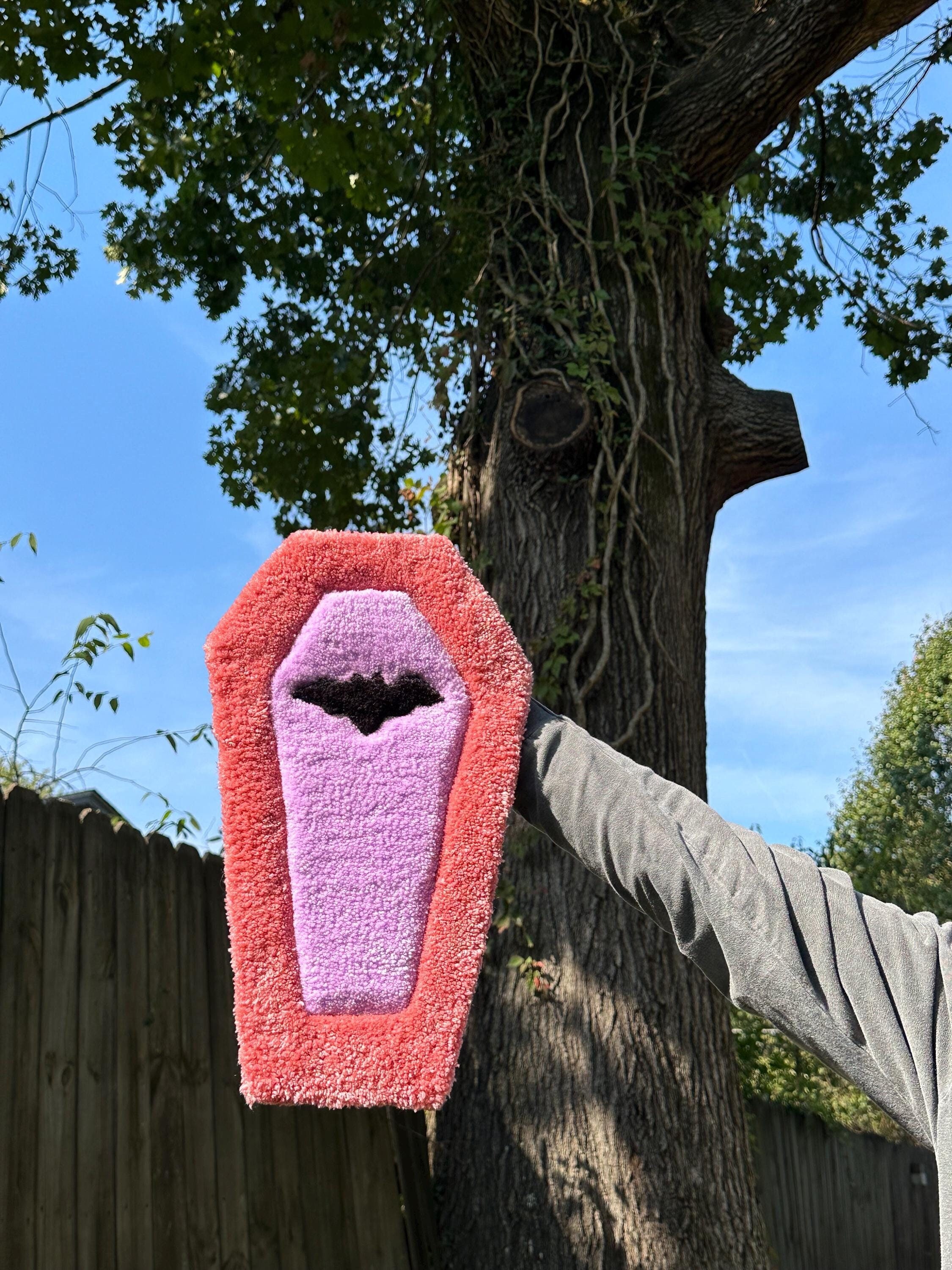 Pastel Goth Vampire Coffin Tufted Art - Etsy