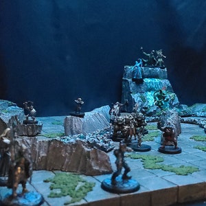 Rocky Mountain Terrain Set D&d/dnd/pathfinder/wargames Tabletop Terrain ...