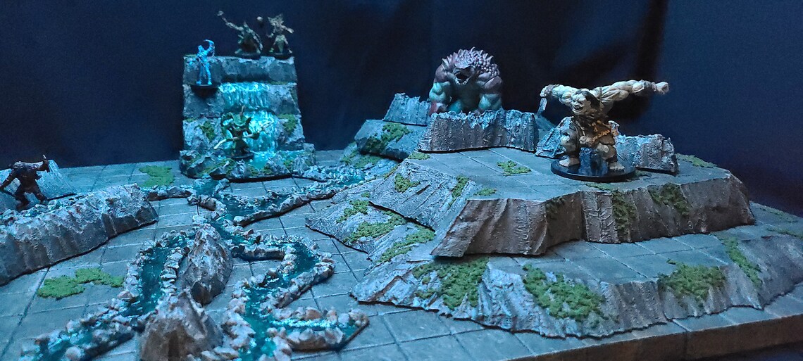 Rocky Mountain Terrain Set D&d/dnd/pathfinder/wargames - Etsy