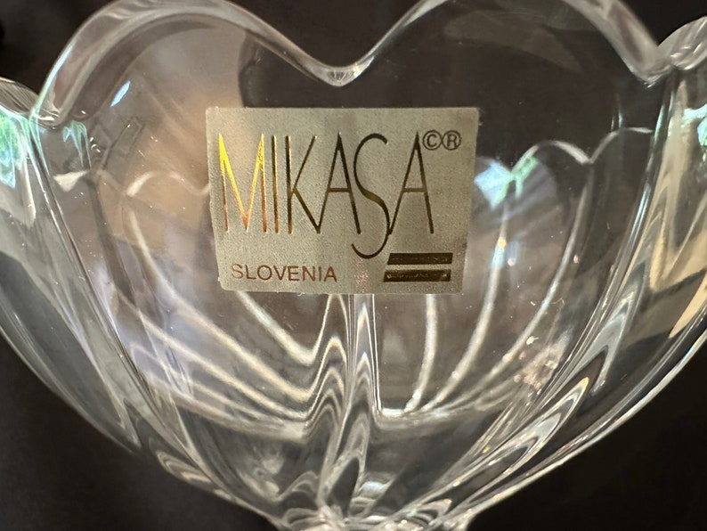 Vintage Mikasa Savoy Savoy Crystal Bowl Slovenia Glass Collectable - Etsy