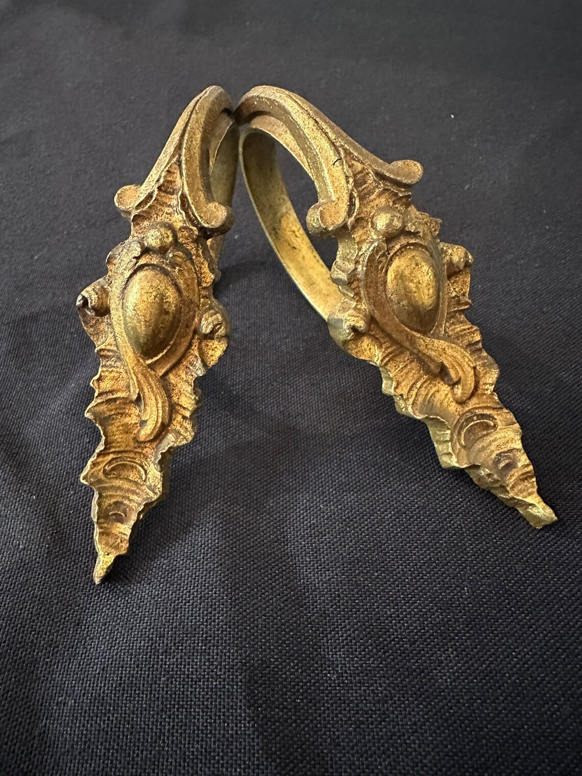 Antique French Bronze Curtain Rings Set of 18. Chateau, Ormolu, Drapes ...