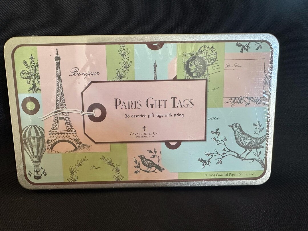 Vintage Paris Gift Tags - Etsy