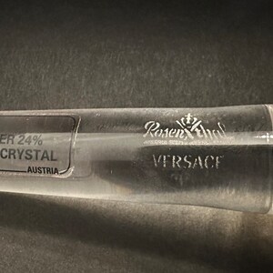 Vintage Versace Rosenthal Etched Medusa Crystal Head Bottle Topper Wine ...