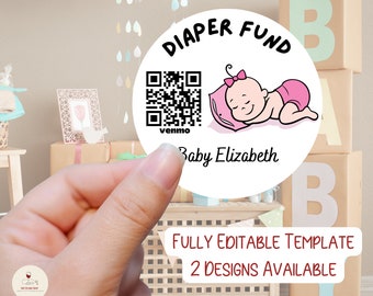 Qr Code Diaper Fund - Etsy
