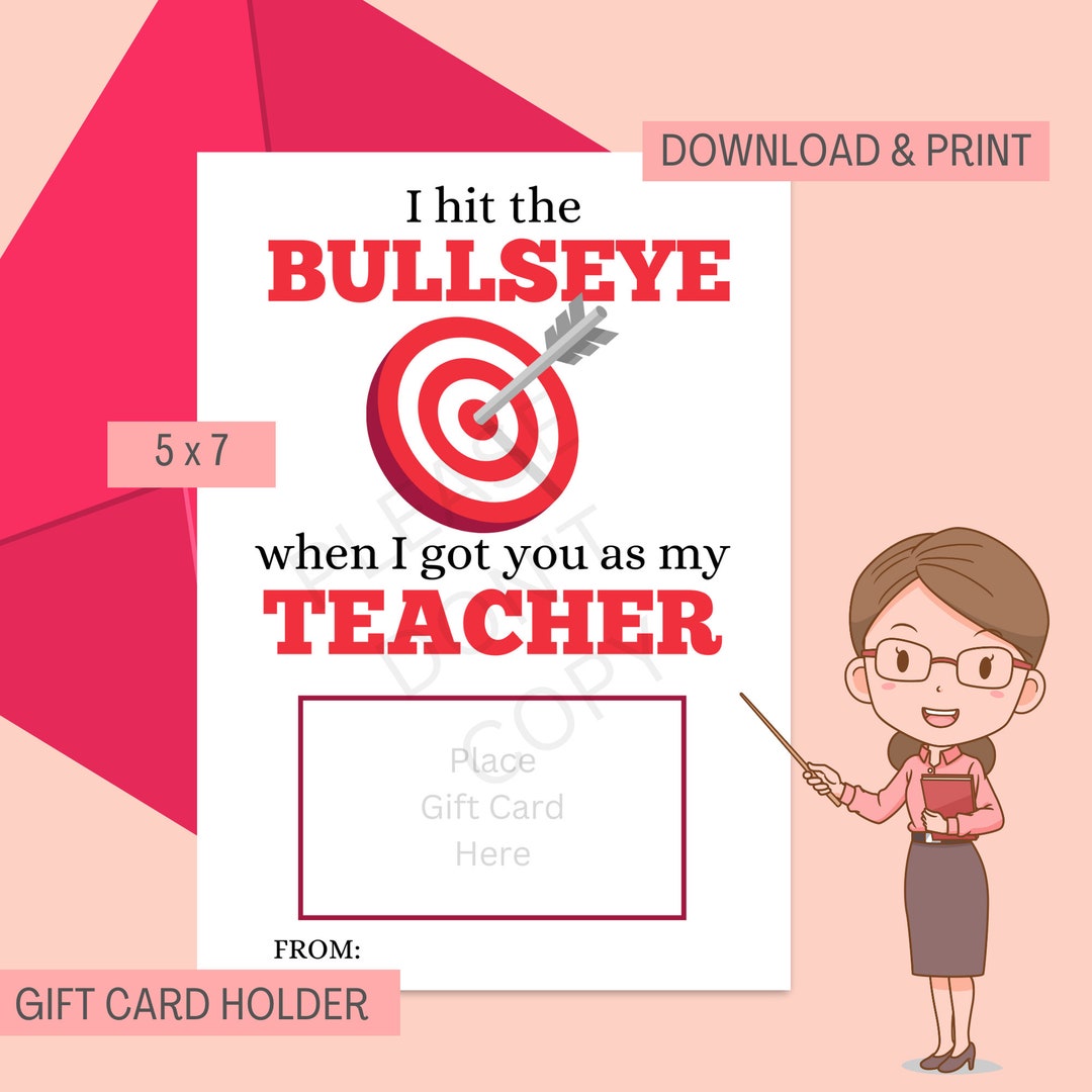 Back to School Teacher Gift Card Holder, Coffee Gift for Teacher ...