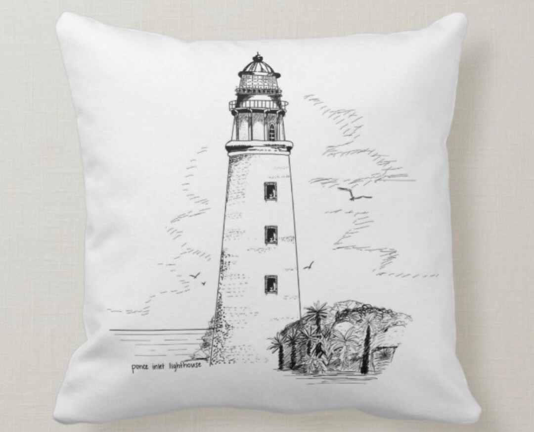 Lighthouse Pillow - Etsy