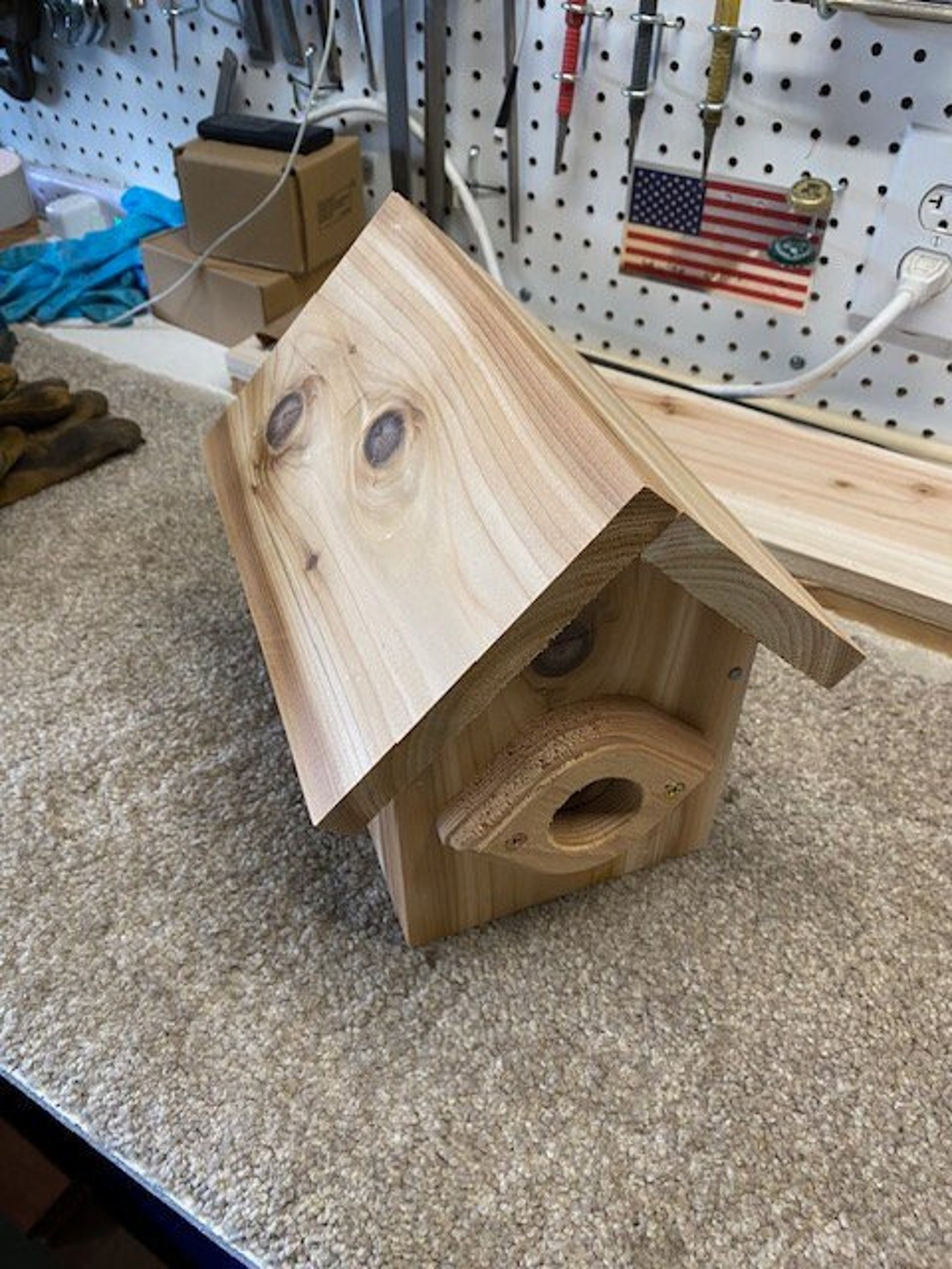 Bird House in Cedar / Bluebird House / Robin Bird House / Finch Bird ...