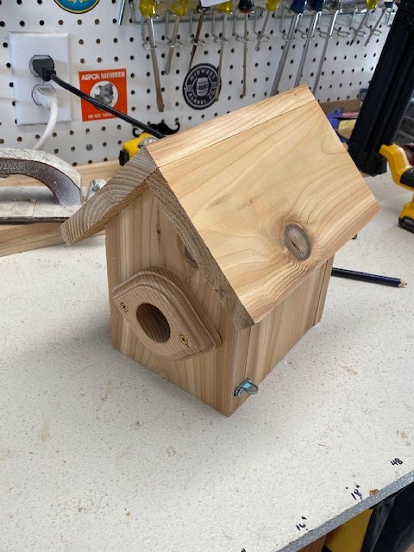 Bird House in Cedar / Bluebird House / Robin Bird House / Finch Bird ...