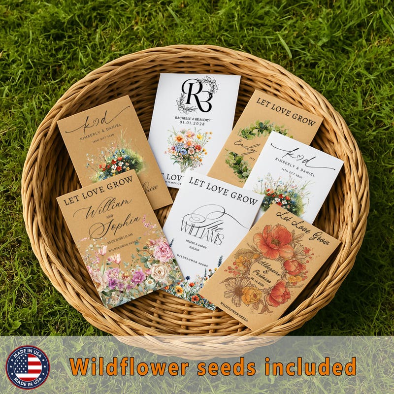 Wedding Seed Packets - Etsy