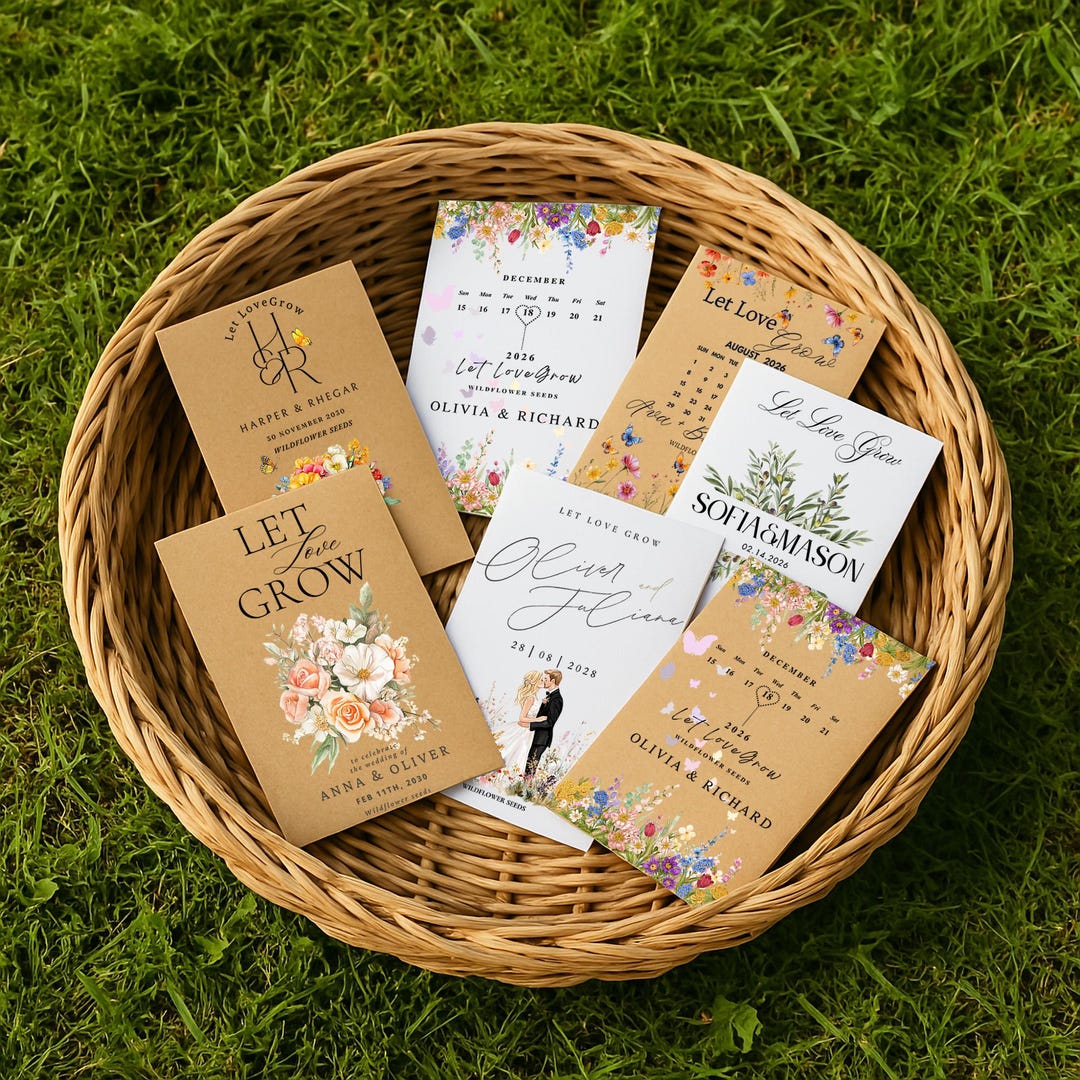 Wildflower Seed Packet/custom Seed Packets/ Bridal Shower Favor ...
