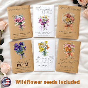 Birthday Seed Packet Party Favor – Birth Month Flower Design – Let Love ...