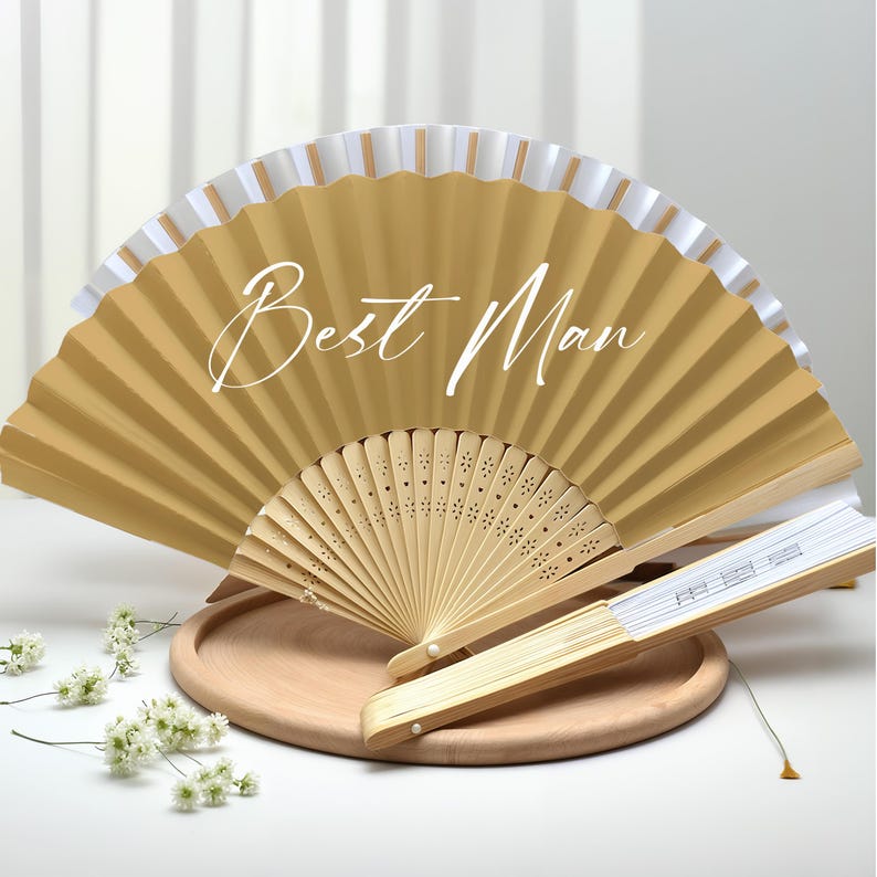 Personalized Folding Fans – Print Logo, Photo, or Text – Custom Hand ...
