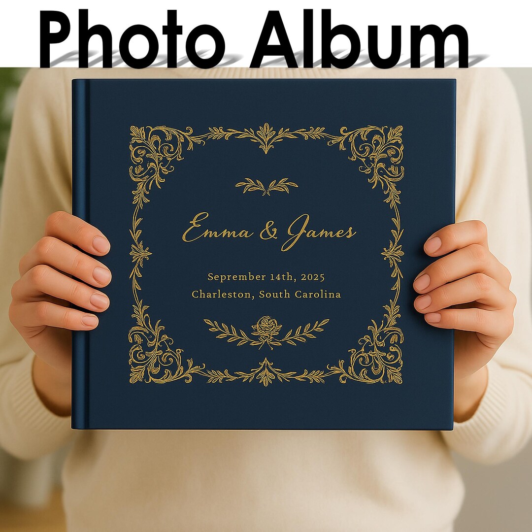 Custom Photo Album for Wedding and Anniversary – Fabric Cover & Spine ...