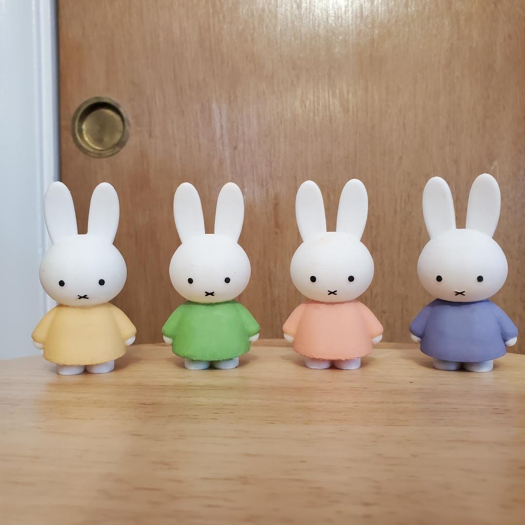 Miffy Figure Figurine, Pastel Colors, Collectible Figure - Etsy