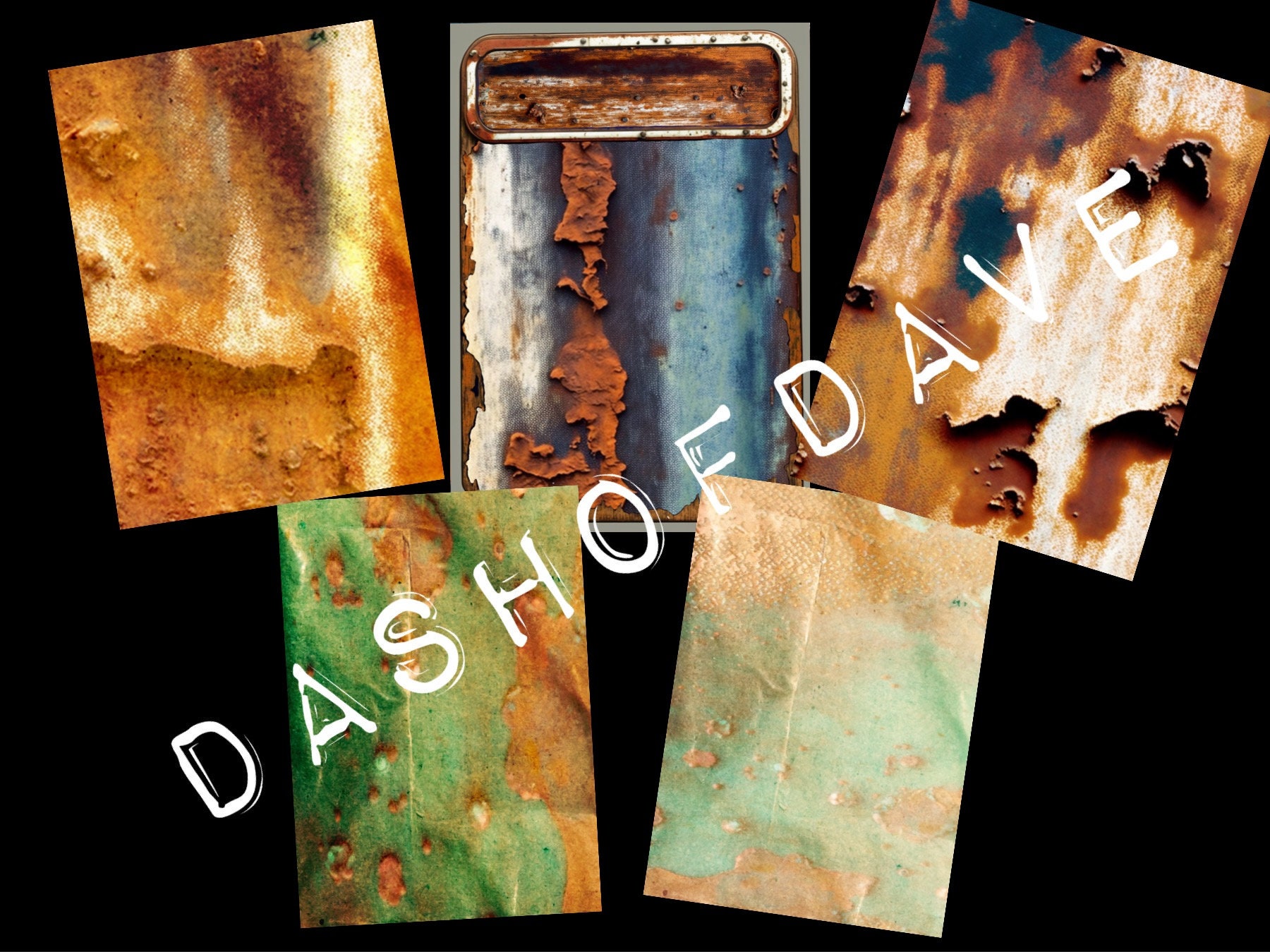 Enamel Signs, Numbers, Rusted Metal, Metallic Patina, Junk Journal ...