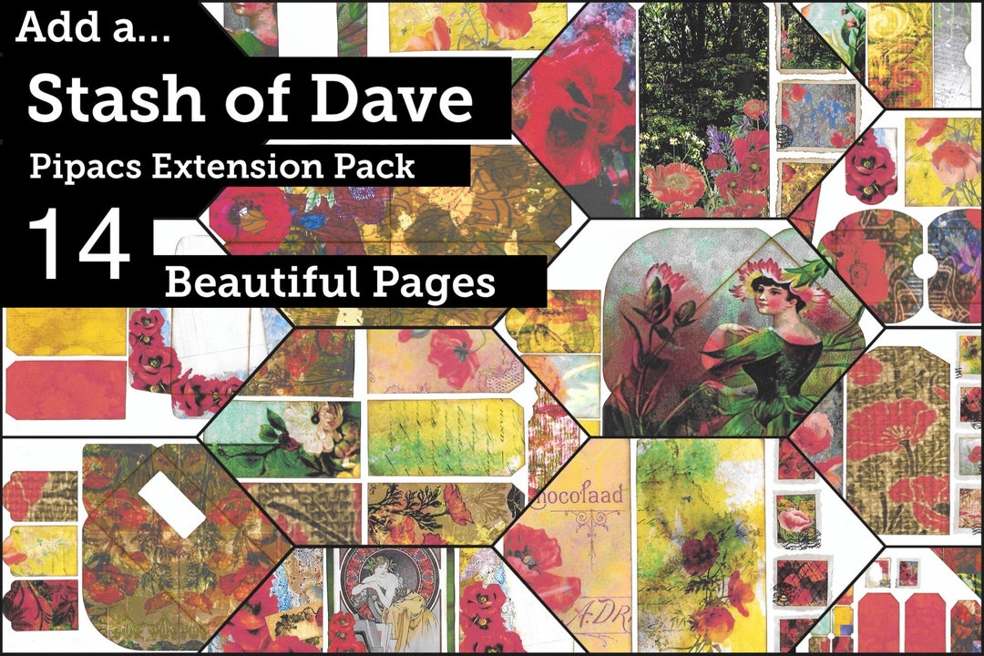 Pipacs (poppy) Extension Digikit, Digital Papers, Junk Journal ...