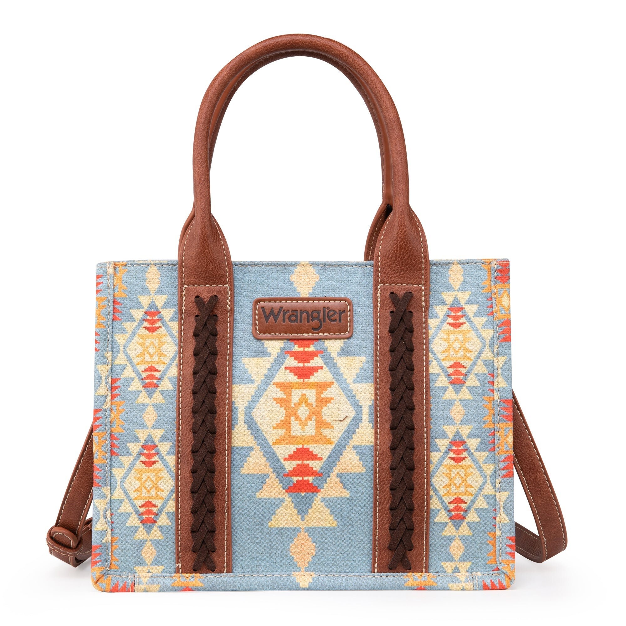 【ったきめ】 Wrangler Aztec Printed Canvas Open Shoulder Bag with Crossbody ...