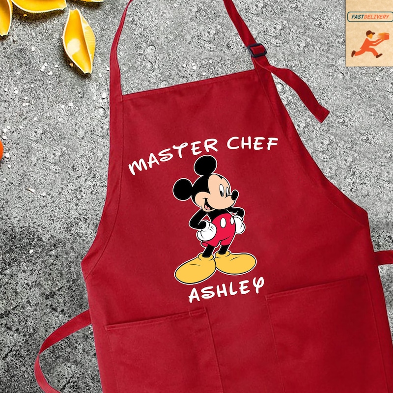 Personalized Mickey Apron - Etsy