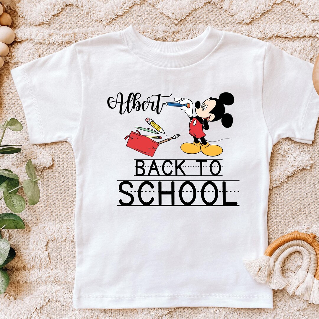Mickey Back to School Shirt, First Day of School, Girls and Boys ...