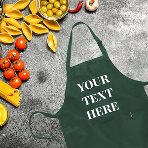 Your Text Custom Apron, Custom Cooking Gift for Mom, Printed ...