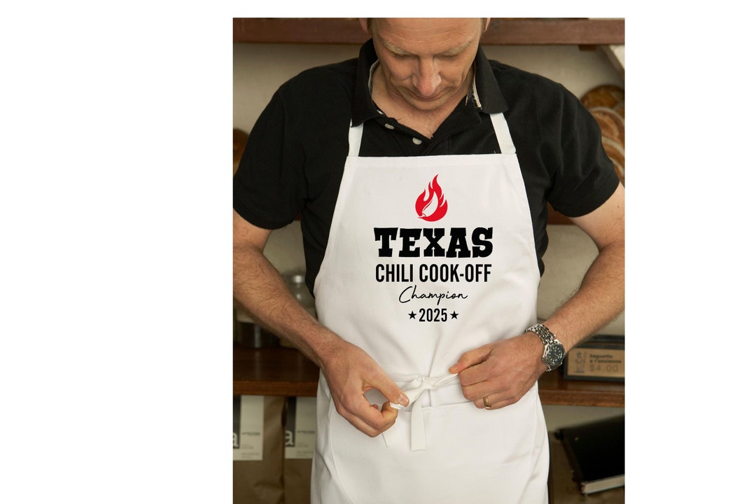 Personalized Chili Cook off Aprons Men Dad Grandpa, Custom Hot Pepper ...