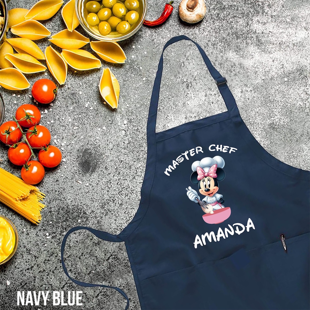 Personalized Minnie Mouse Apron, Disney Baking Apron , Disney Cooking ...