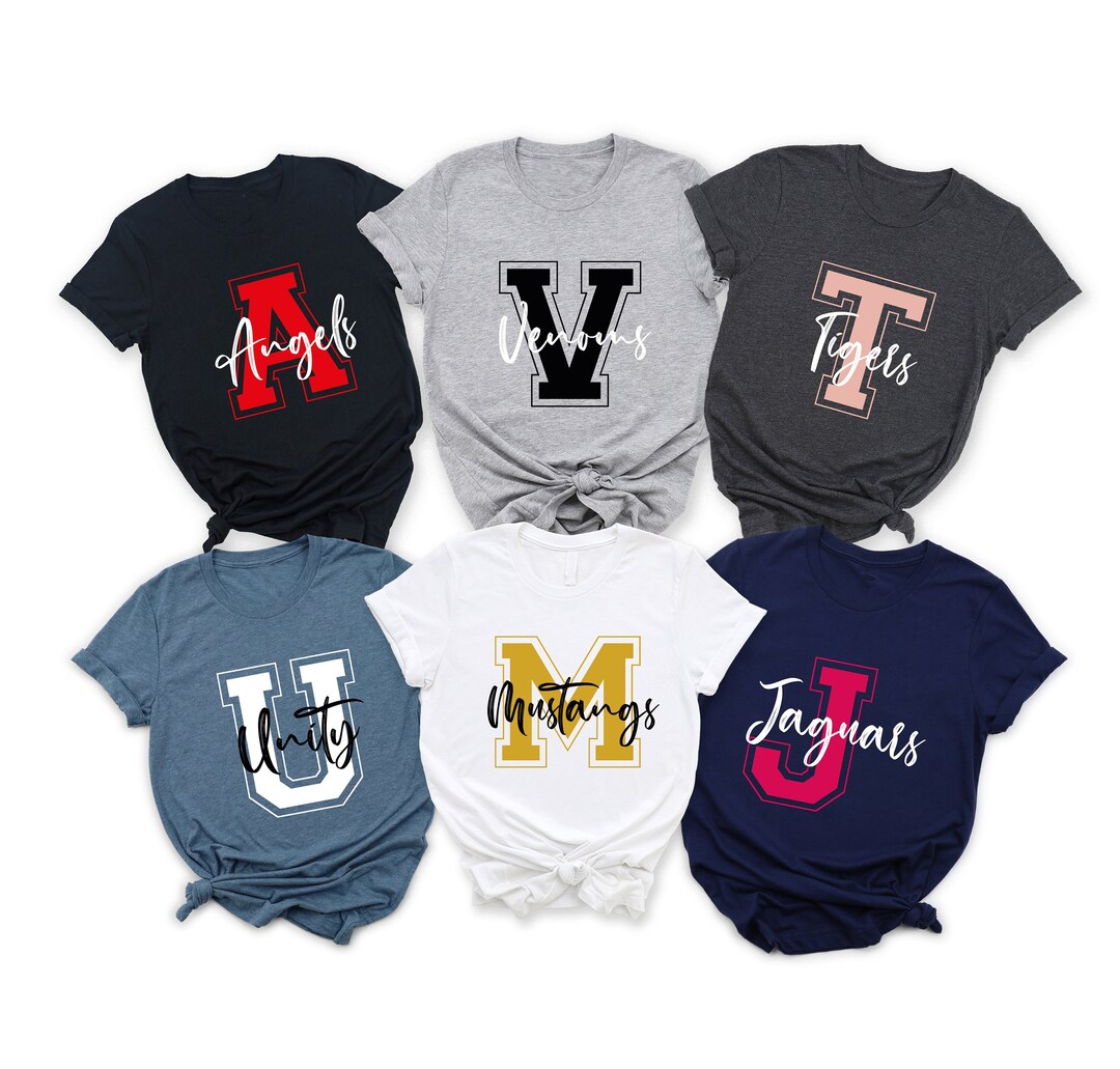 Custom Mascot Shirt, School Team Mascot Shirt, Custom School Shirt ...