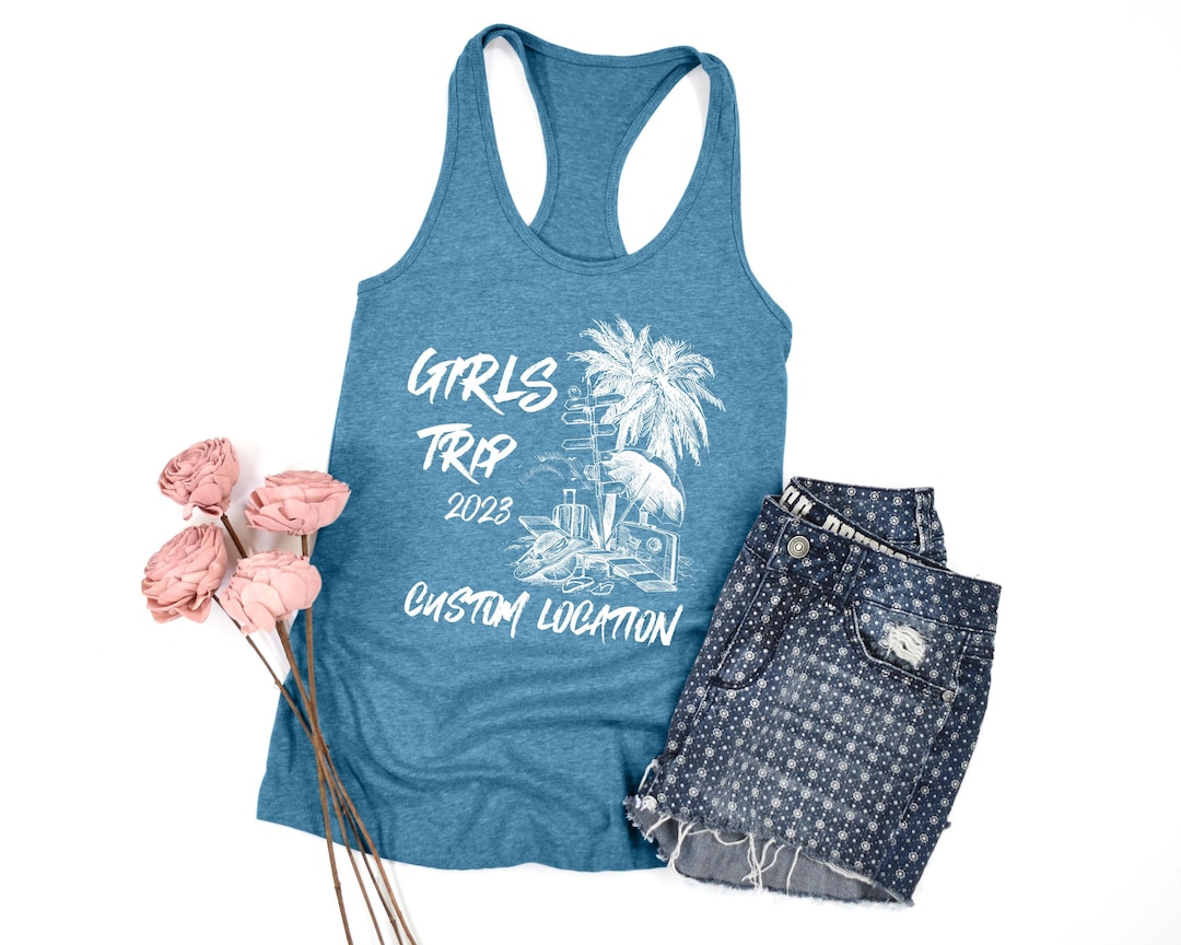 Girls Trip Tank Tops Custom Beach Tanks For Girls Trip Custom