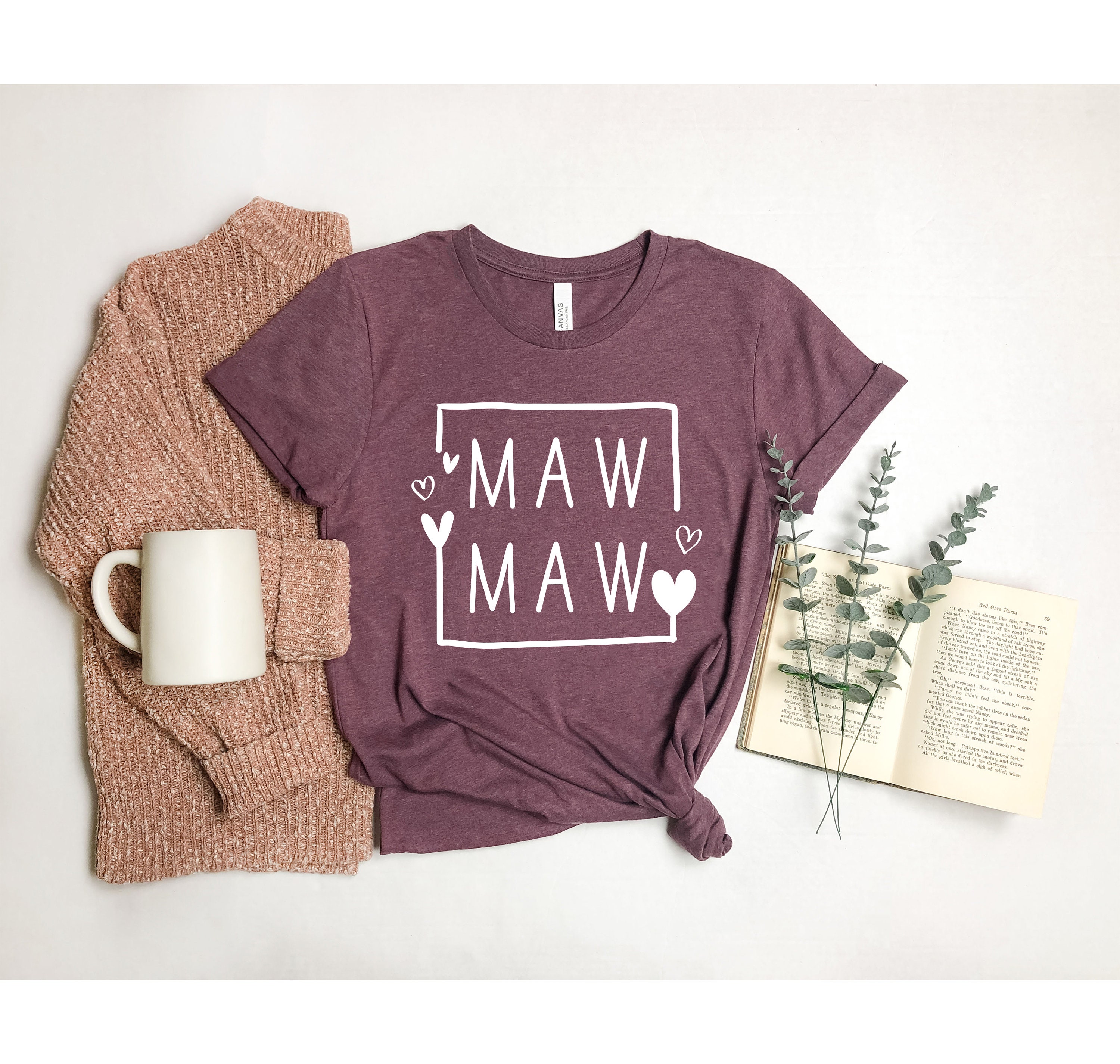 Maw Maw Shirt Mothers Day Gift Maw Maw Gift for Grandma - Etsy