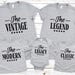 Three Generations Family T-shirt, Father and Son Matching Shirts,the ...