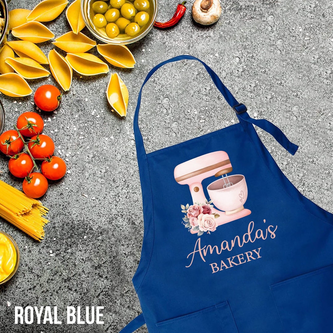 Customized Apron, Chef Printed Apron, Printed Kitchen Apron for Women ...