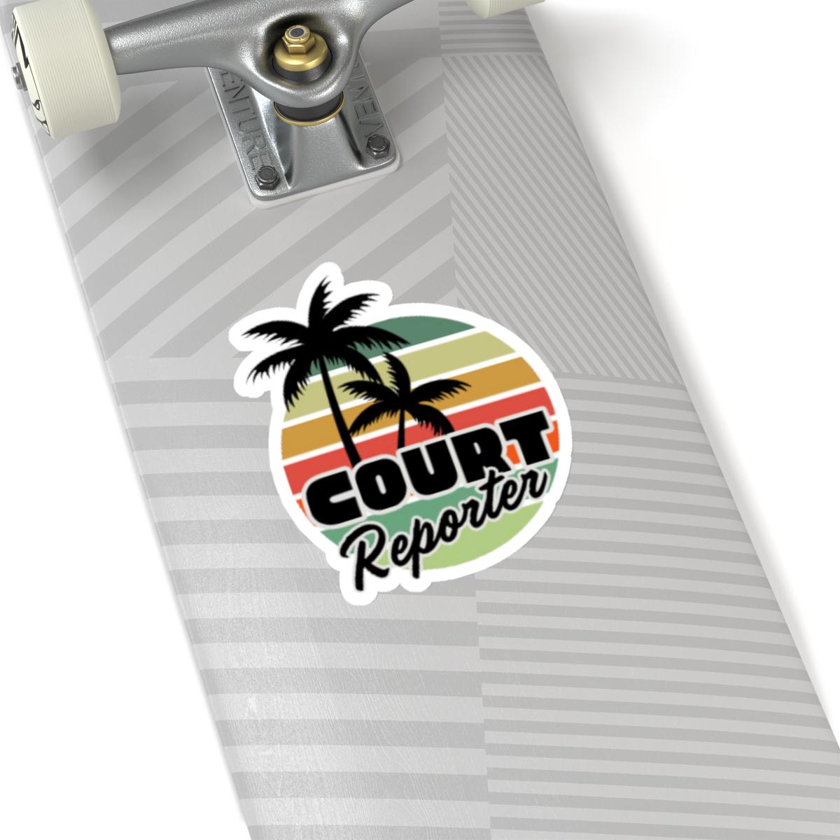 Retro Court Reporter Sticker Decal, Stenographer Sticker - Etsy