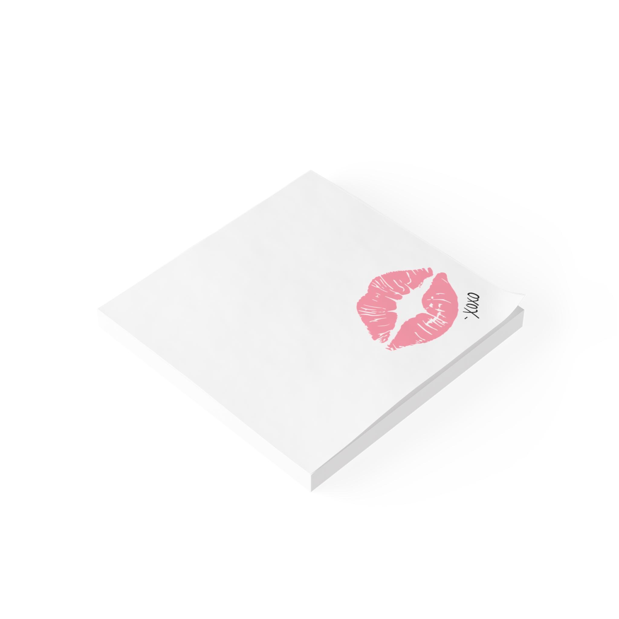 Kisses Sticky Notes Lips Post-it® Note Pads, XO Love Note Post-its ...