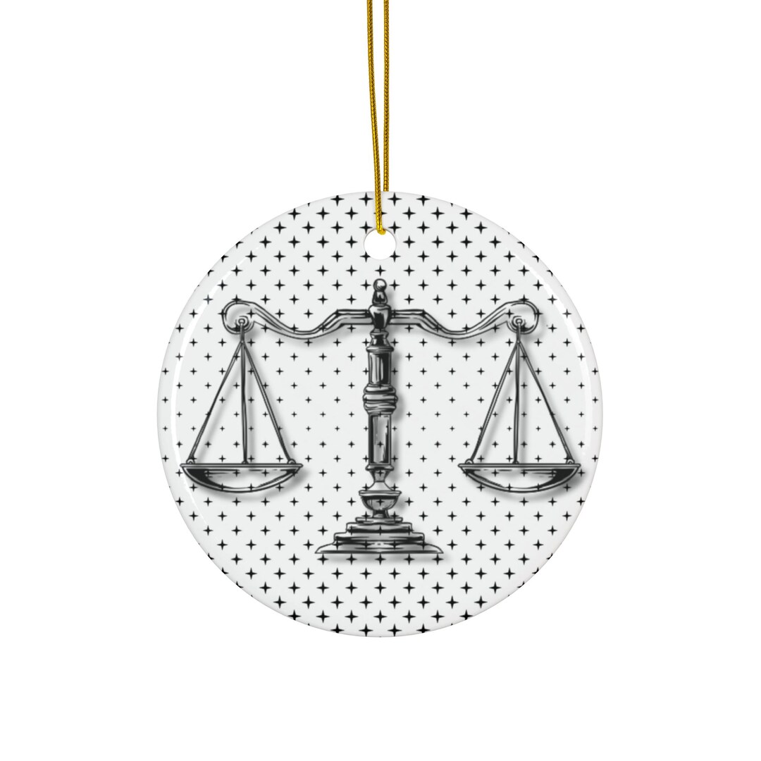 Scales of Justice Ornament, Legal Gift, Lawyer Gift, Law School ...