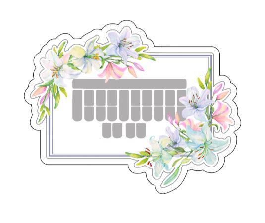 Steno Keyboard Decal, Stenography Sticker, Steno Machine Decal, Laptop ...