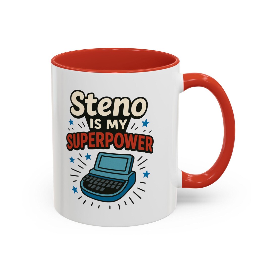 Court Reporter Superpower Coffee Mug, Steno Superpower Mug, Gift for ...