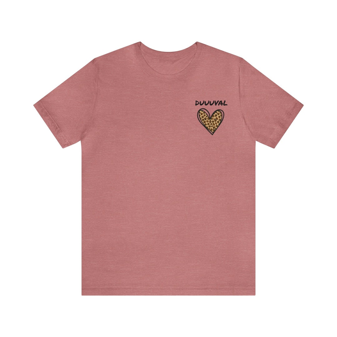 DUUUVAL Jax Duval County Leopard Heart Tee - Etsy