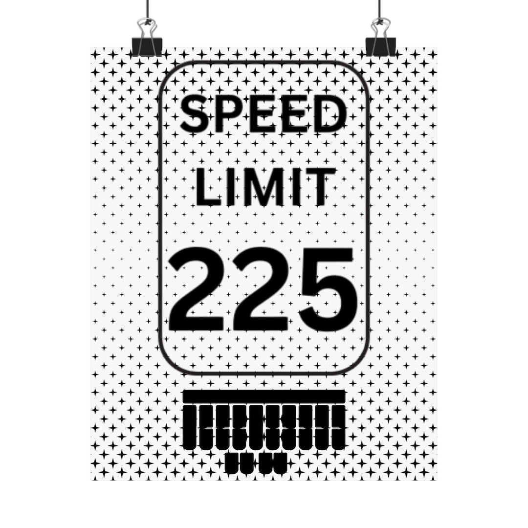 Speed Limit 225 Motivational Poster, Court Reporter Gift, Stenographer ...