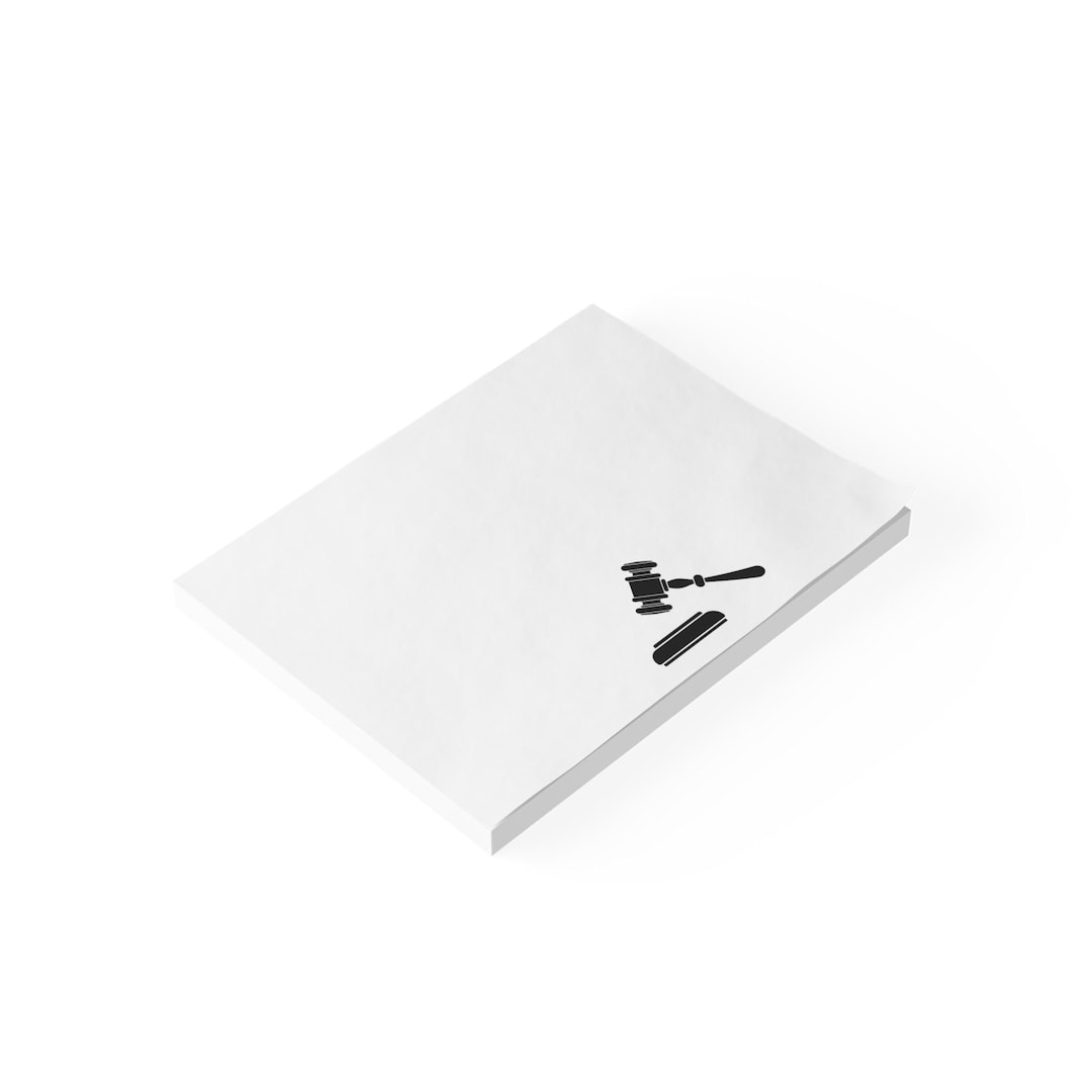 Gavel Post-it Notes, Funny Judge Gift, Lawyer Gift, Gavel Notes ...