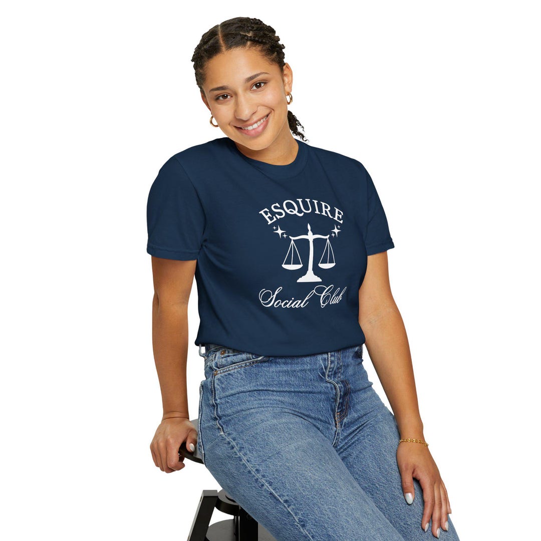 Esquire Social Club Scales of Justice Graphic T-shirt | Lawyer Law ...