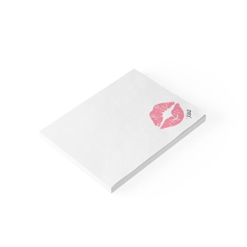 Kisses Sticky Notes Lips Post-it® Note Pads, XO Love Note Post-its ...